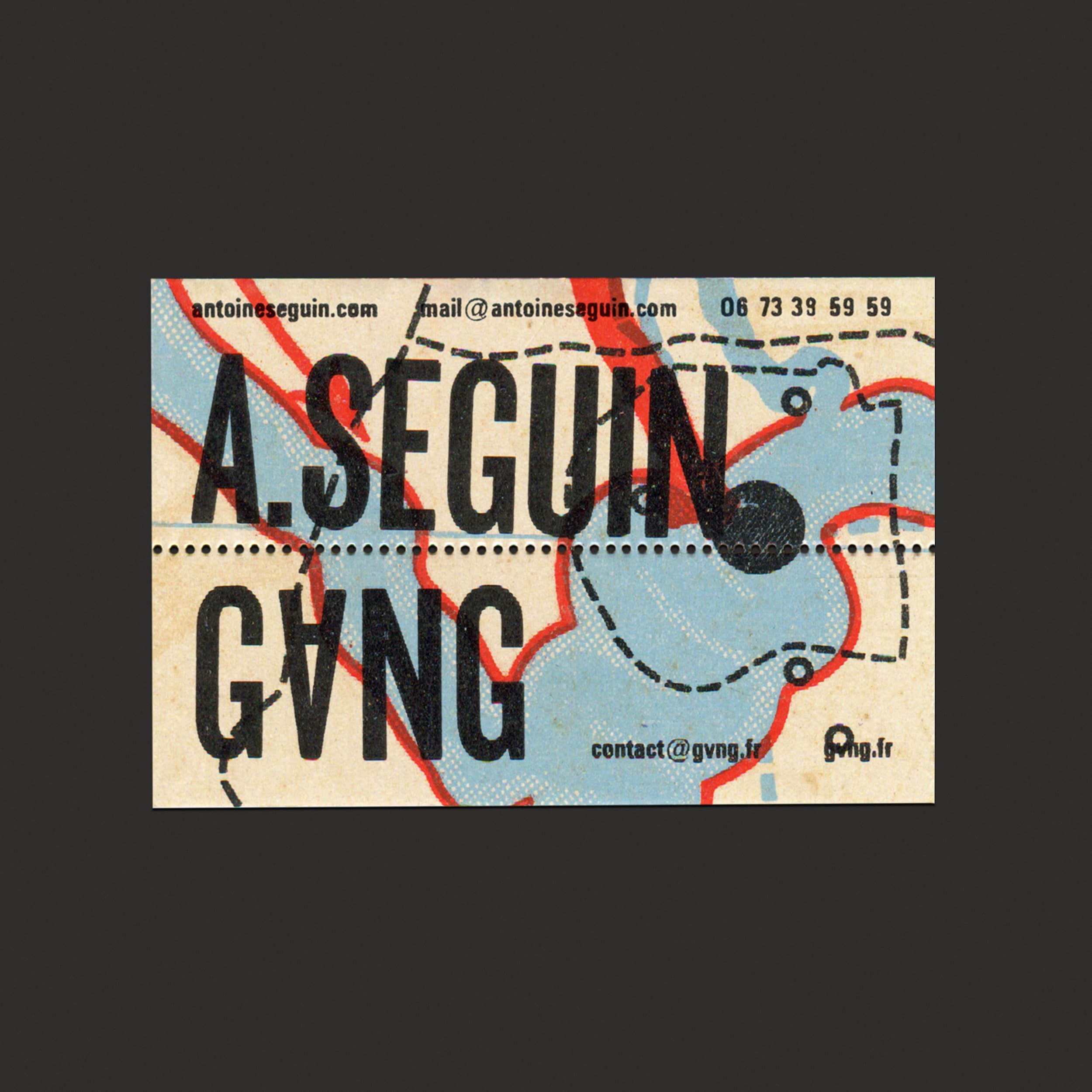 GVNG, cartes de visite | Atelier Santos Lemarchand