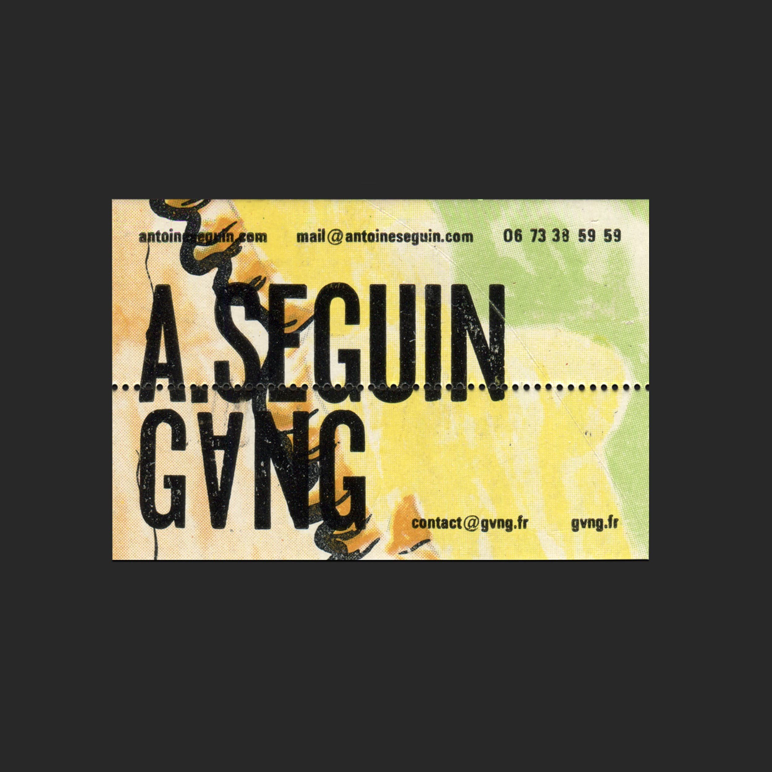 GVNG, cartes de visite | Atelier Santos Lemarchand