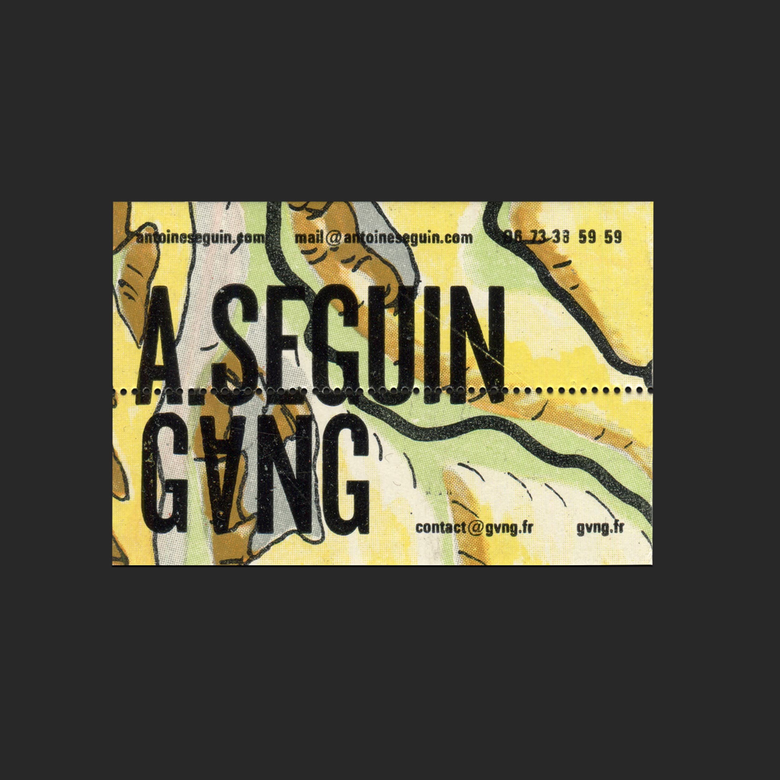 GVNG, cartes de visite | Atelier Santos Lemarchand